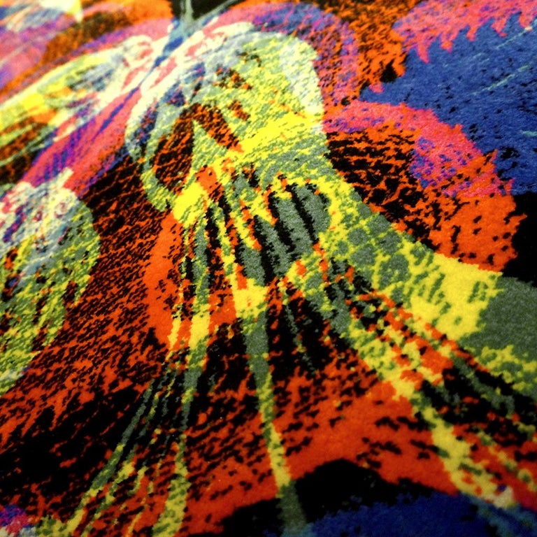 Contemporary Rug, "Ananasso" RGB Lights Interactive, Designed by ...