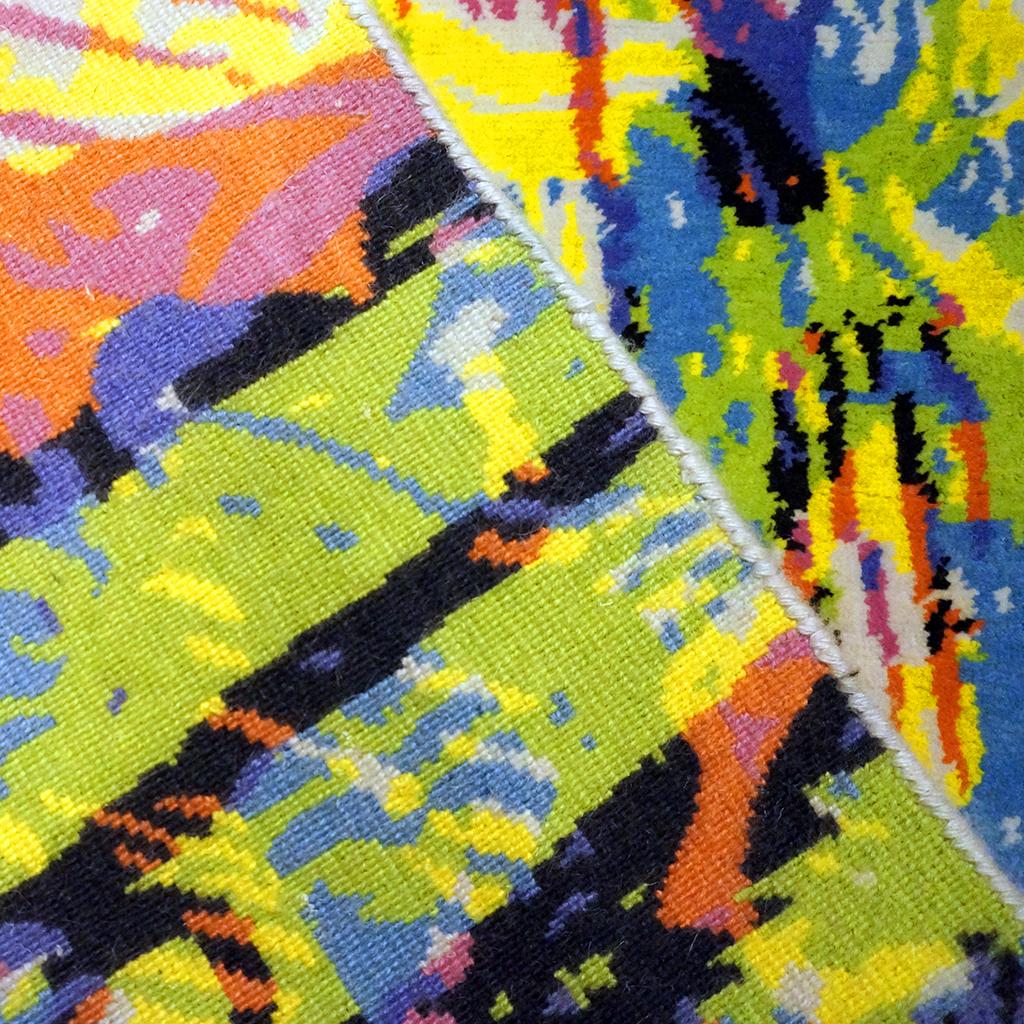 Contemporary Rug, "Vesalio" Rgb Lights Interactive, Designed by ...