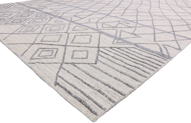 New Contemporary Rug with Modern Moroccan Style, Texture Area Rug For ...