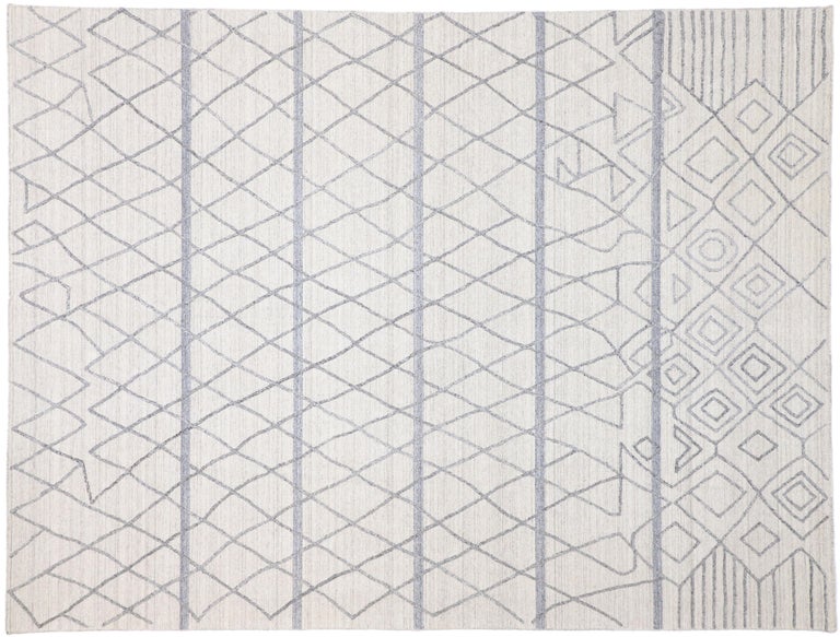 New Contemporary Rug with Modern Moroccan Style, Texture Area Rug For ...