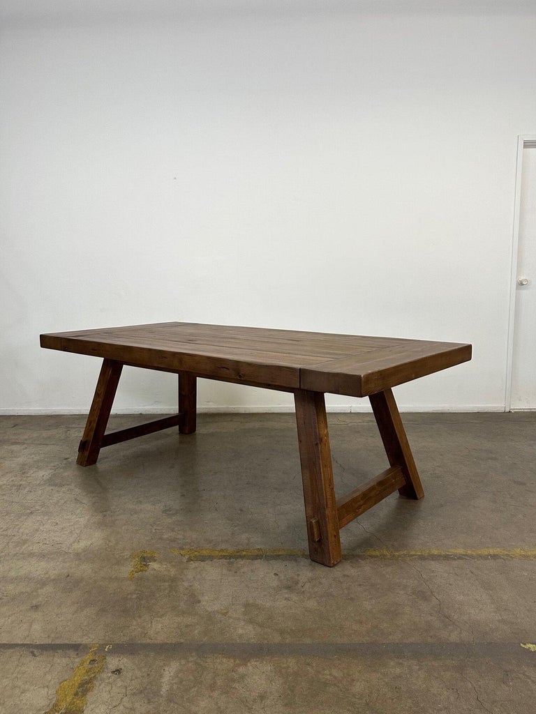 Contemporary Rustic Dining Table For Sale at 1stDibs