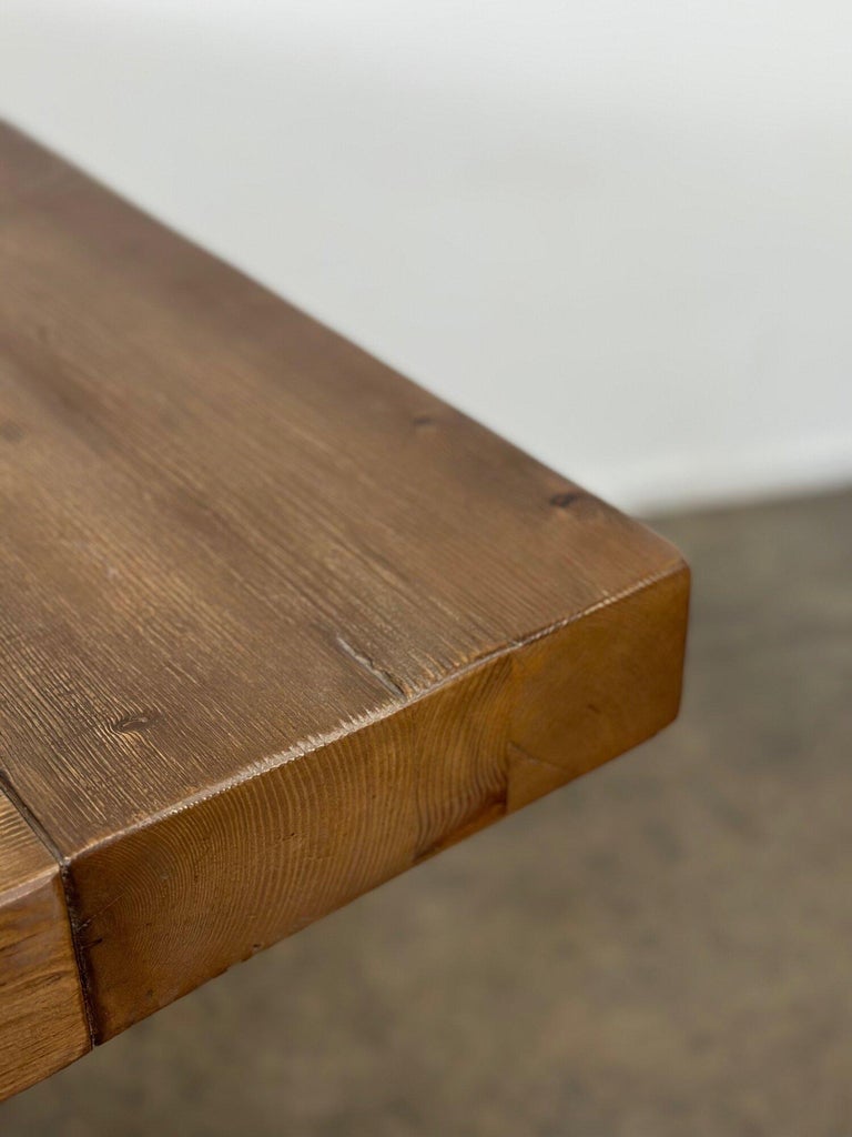 Contemporary Rustic Dining Table For Sale at 1stDibs