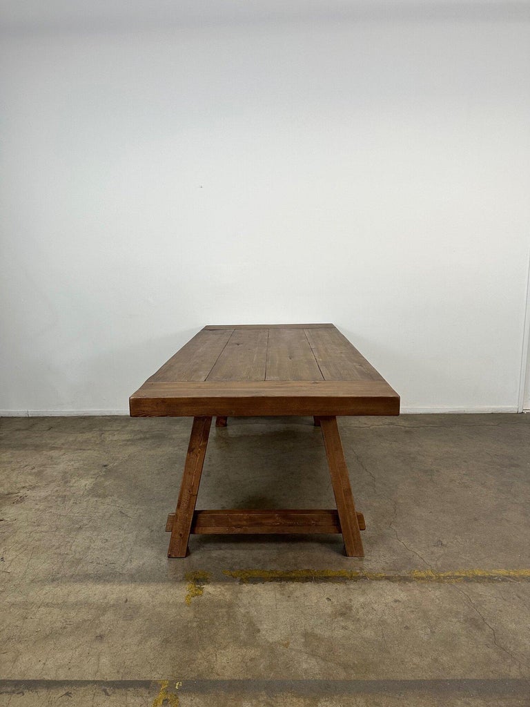 Contemporary Rustic Dining Table For Sale at 1stDibs