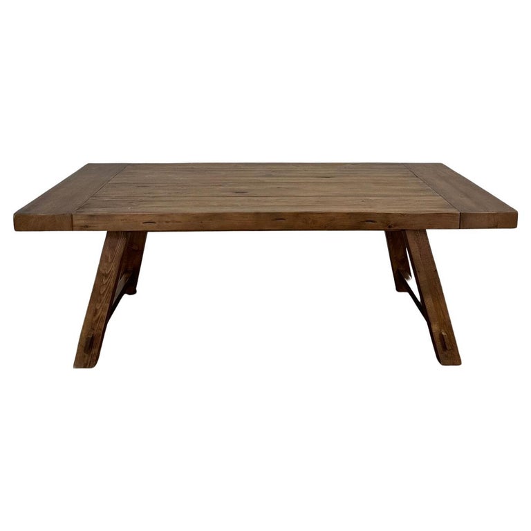Contemporary Rustic Dining Table For Sale at 1stDibs