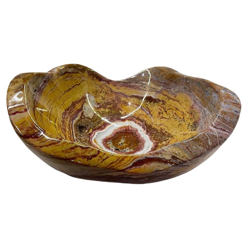 BROVIER and TOSO Murano Glass Sculpted Bowl For Sale at 1stDibs