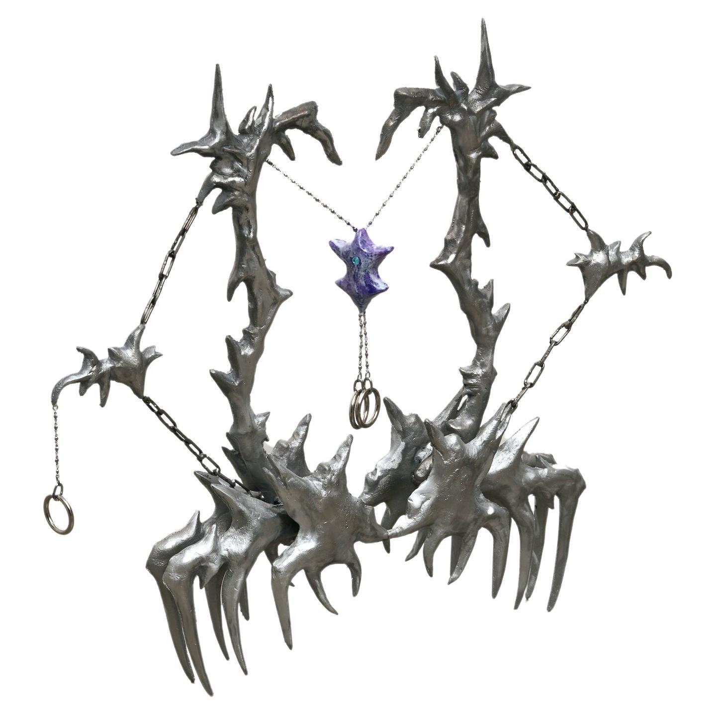 Modern Wall Sculpture "2364+54" by Ji O Yoo Abstract Organic For Sale ...