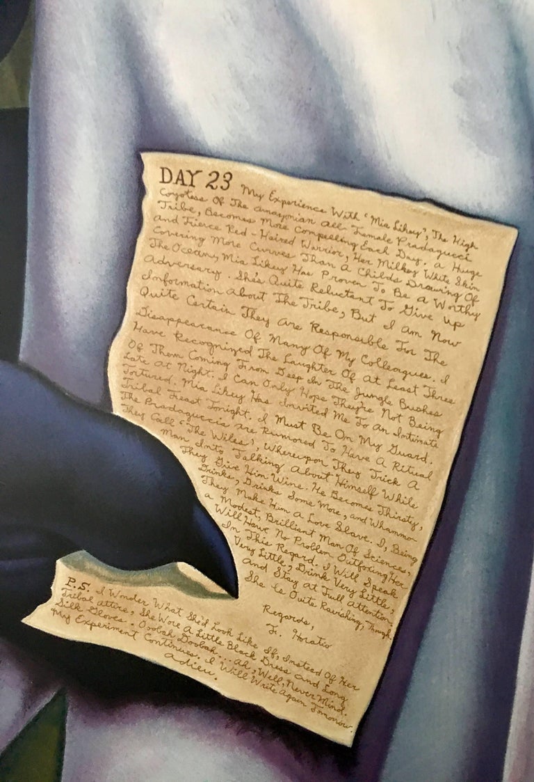 21st Century Original Serigraph On Panel "Last Known Journal Entry" By ...