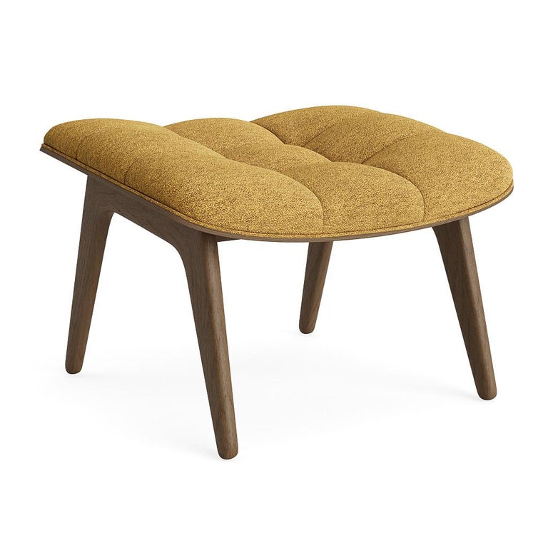 Contemporary Set 'Mammoth', Chair + Ottoman, Light Smoked Oak, Barnum ...