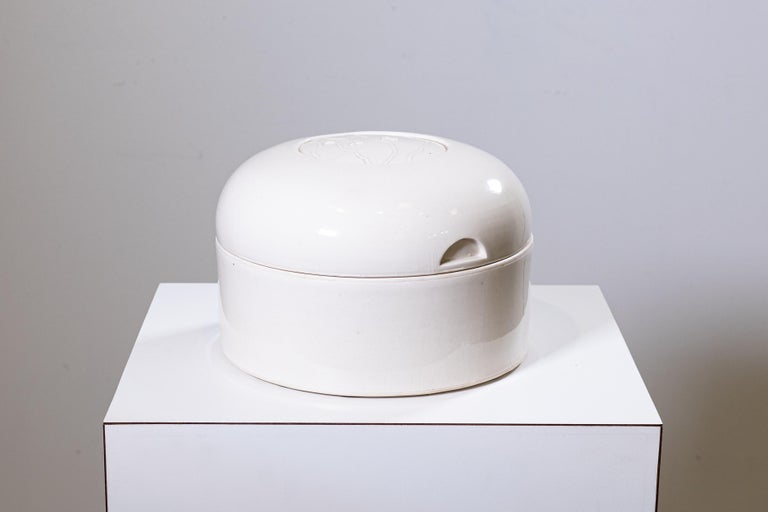 Contemporary Set of 3 Joan Lurie Porcelain Round Lidded Vessels 1987 ...