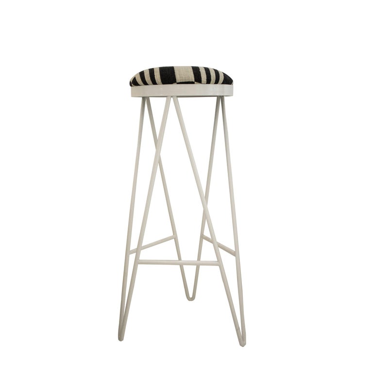 Contemporary Set of 8 Steel Stool Designed by IKB191 Studio , Spain ...