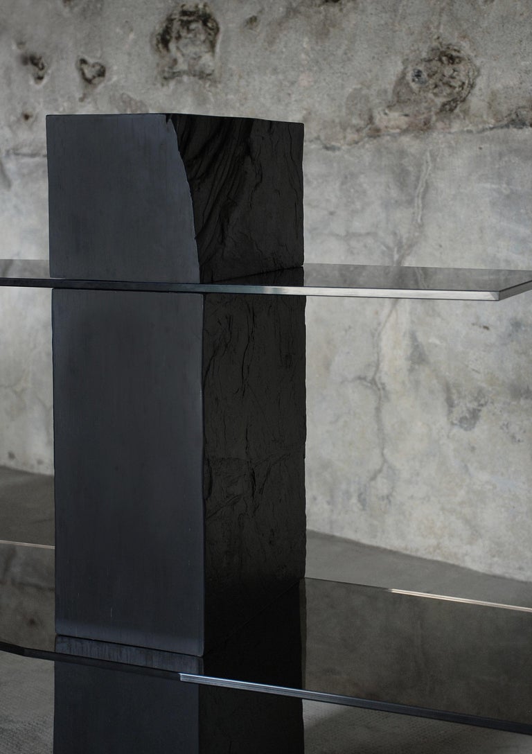 Contemporary Shelf 'Adroit' by Frédéric Saulou, Black Slate For Sale at ...