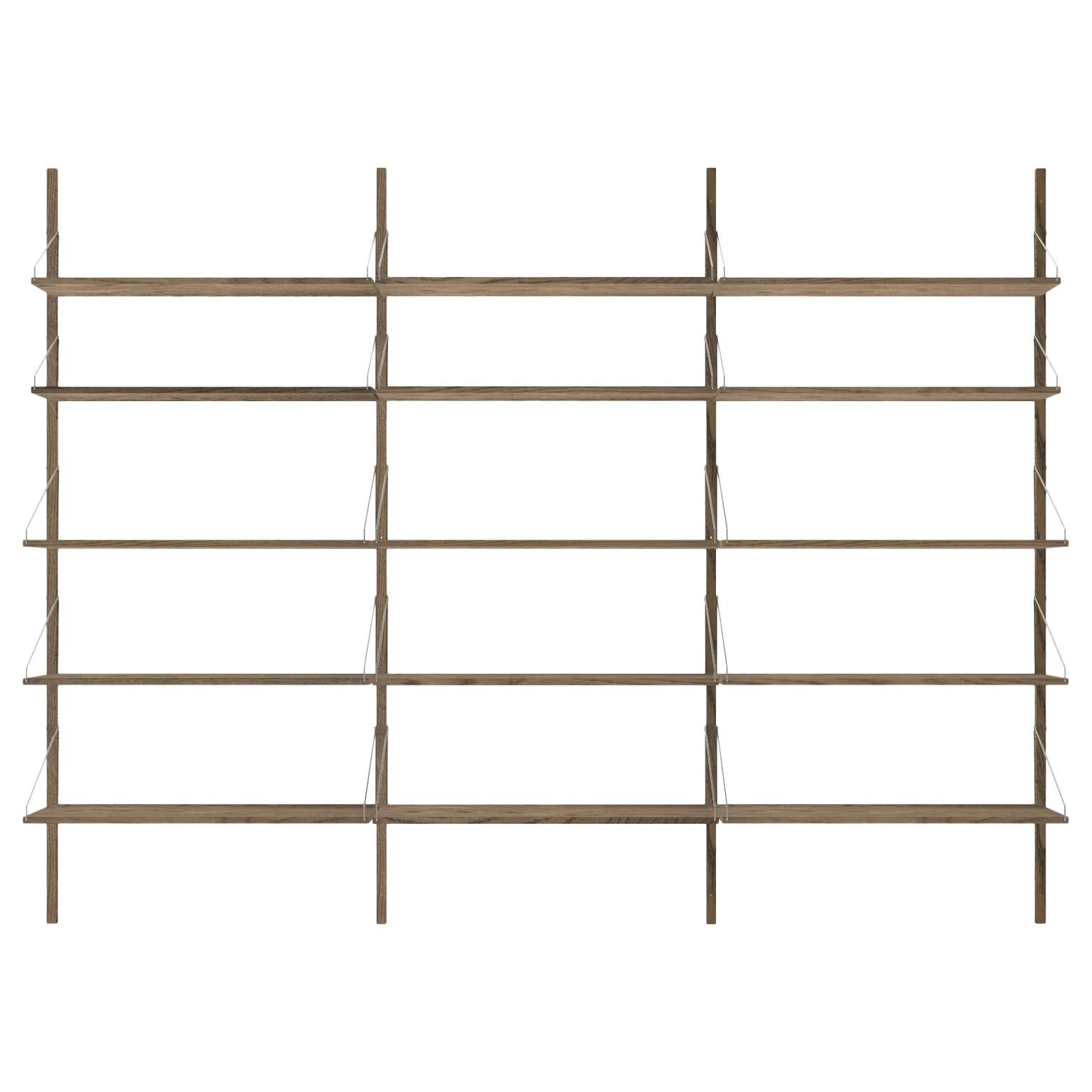 Frama Contemporary Minimal Design Wooden Wall Shelf Library Double ...