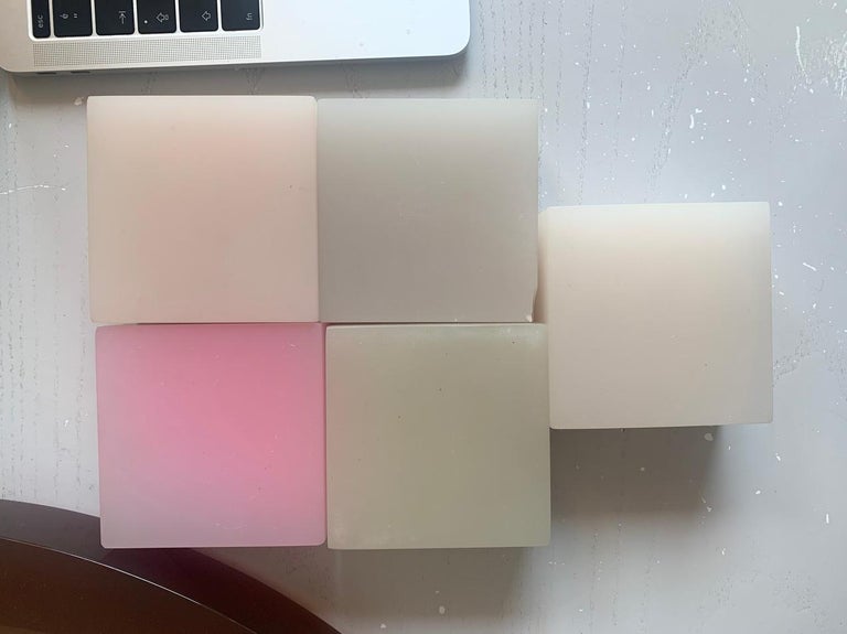 Contemporary Side Table Candy Cube Resin Sample For Sale at 1stDibs ...