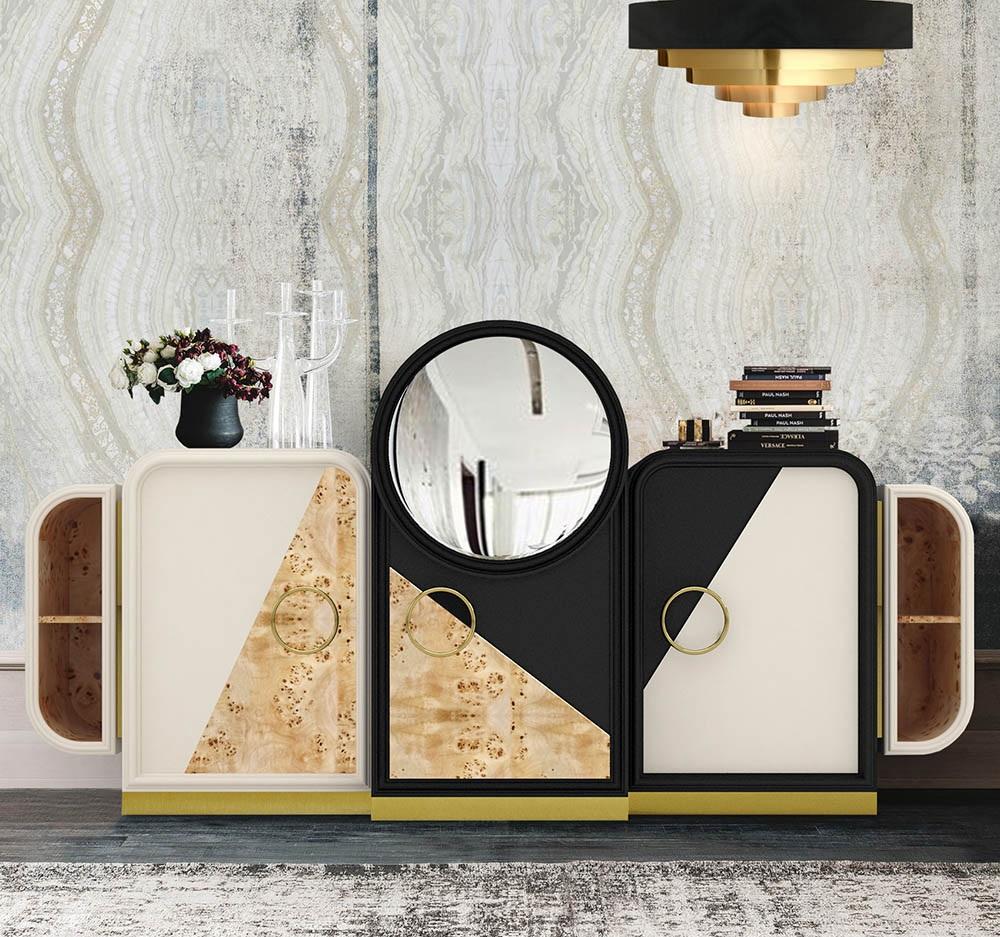 Art Deco Style Sideboard Offered In Custom Lacquer Colors For Sale at ...