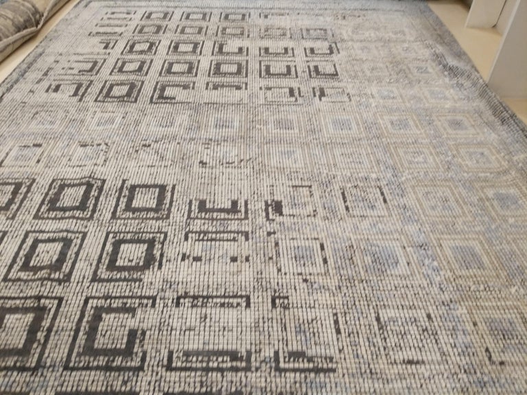 Contemporary Silk Rug with Ancient Byzantine Mosaic Pattern For Sale at ...