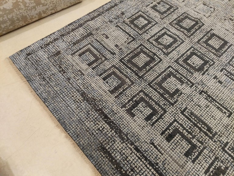 Contemporary Silk Rug with Ancient Byzantine Mosaic Pattern For Sale at ...