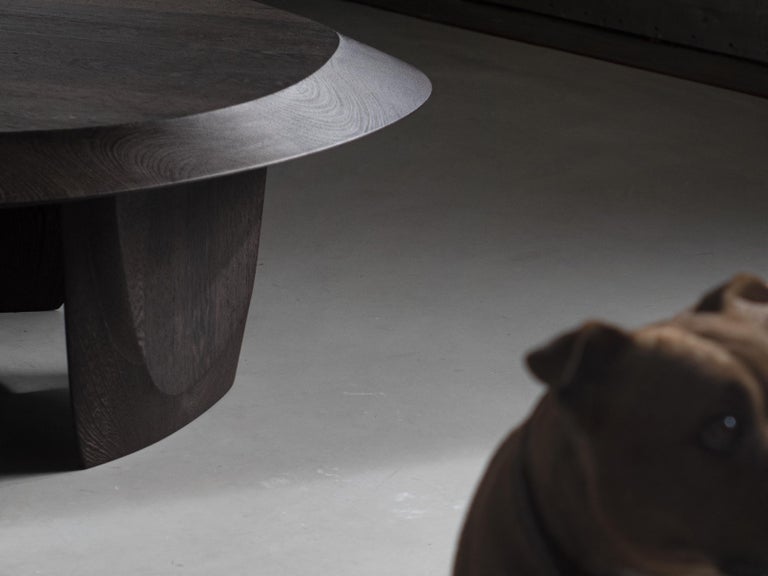 Contemporary Slope Coffee Table in Stained Wenge Wood For Sale at 1stDibs