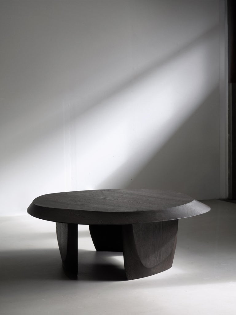 Contemporary Slope Coffee Table in Stained Wenge Wood For Sale at 1stDibs