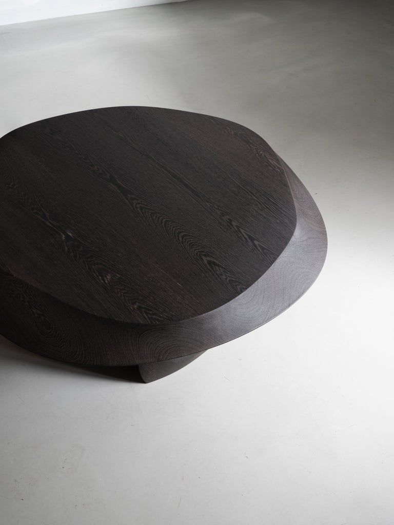 Contemporary Slope Coffee Table in Stained Wenge Wood For Sale at 1stDibs