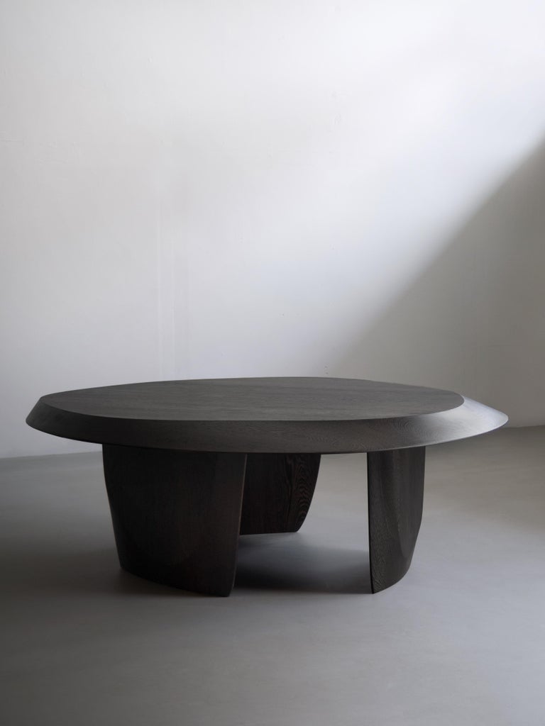 Contemporary Slope Coffee Table in Stained Wenge Wood For Sale at 1stDibs