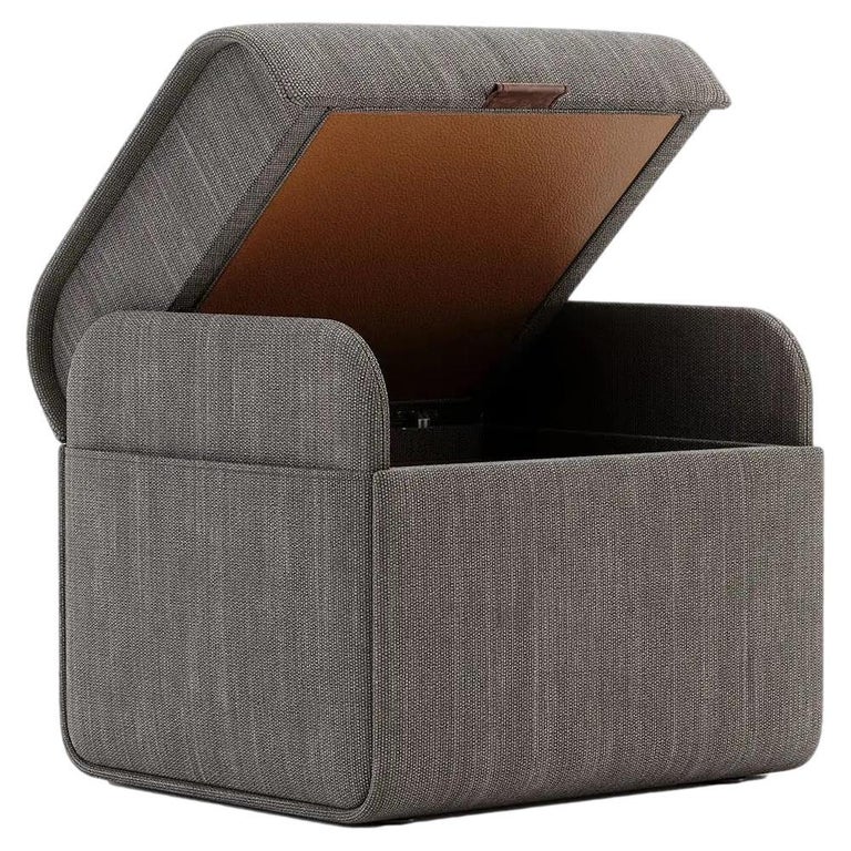 Contemporary Small Pouf Featuring Open Doors System For Sale at 1stDibs