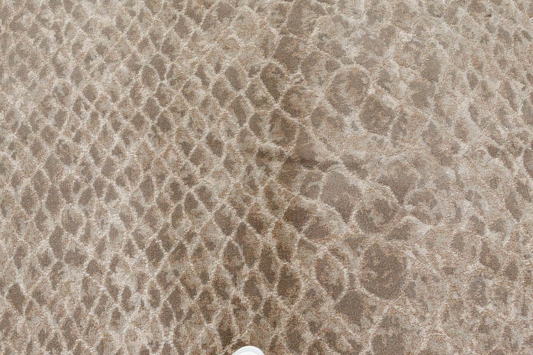 Contemporary Snake Design Handmade Wool Rug by Doris Leslie Blau For ...