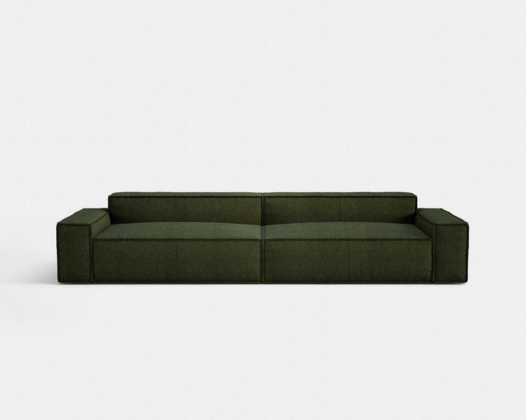 Contemporary Sofa 'Davis' by Amura Lab, Brera 850 - Brown 04 For Sale at 1stDibs
