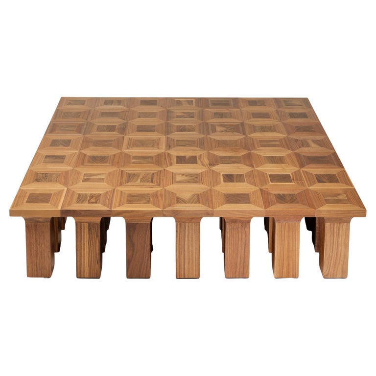 Contemporary Solid American Walnut Arcus Coffee Table Big by Tim ...