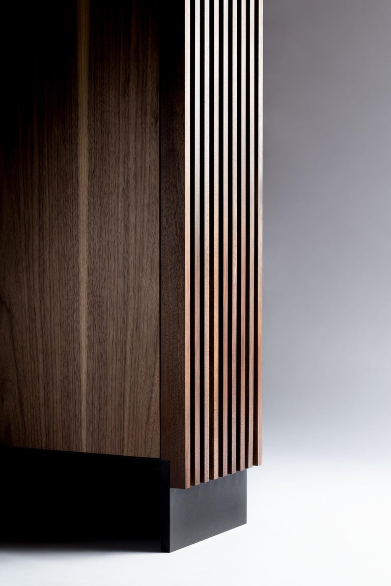 Contemporary, Solid American Walnut Handmade Ante Closet by Tim Vranken ...