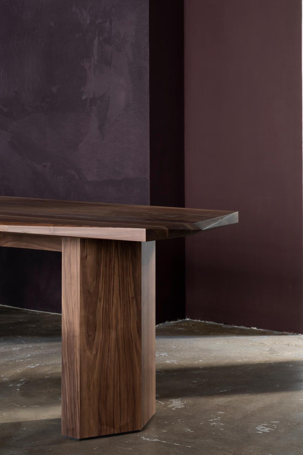 Contemporary Solid Walnut Hera Dining Table Big by Tim Vranken For Sale ...