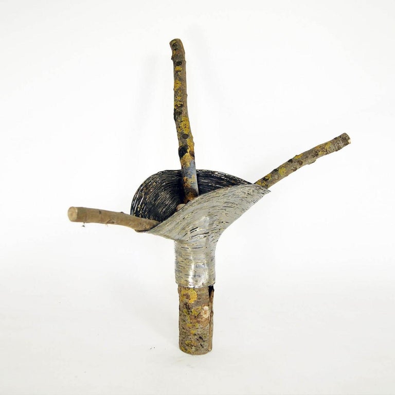 Contemporary Steel and Brass Table Lamp - Wrap Light by Johannes Hemann ...