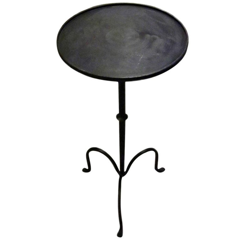 Contemporary Steel Small Side or Cocktail Table For Sale at 1stdibs