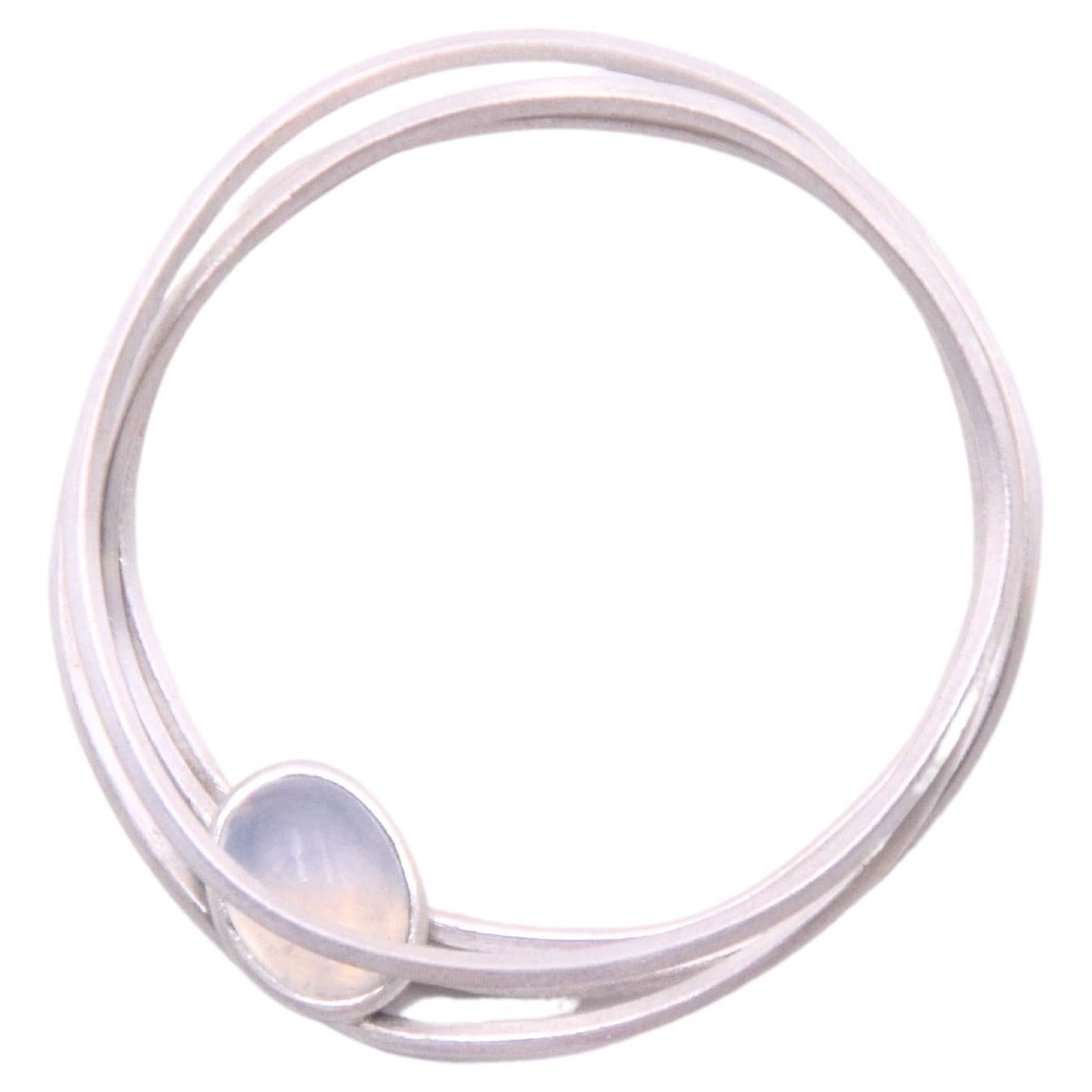 Contemporary Moonstone Sapphire Diamond Long Necklace For Sale at ...