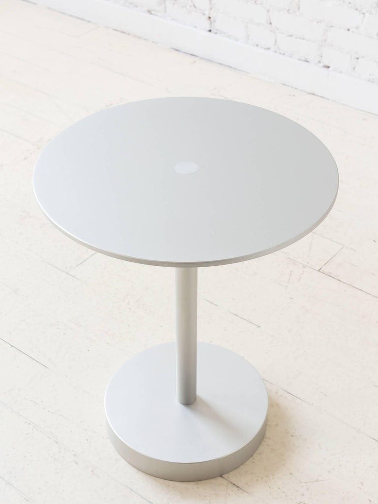Contemporary Strata Side Table in Anodized Aluminum by Fort Standard ...