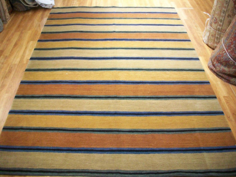 Contemporary Stripe Rug For Sale at 1stDibs