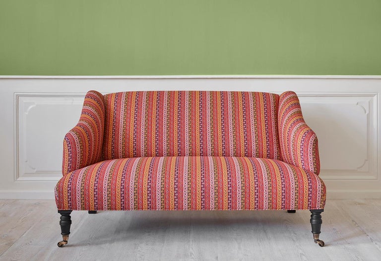 Contemporary Striped Sofa in Customized Upholstery by the Apartment, Belgium For Sale at 1stDibs