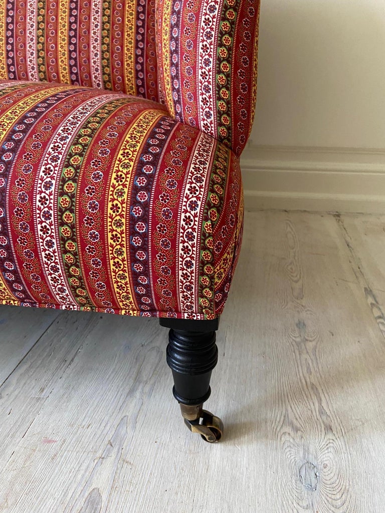 Contemporary Striped Sofa in Customized Upholstery by the Apartment, Belgium For Sale at 1stDibs