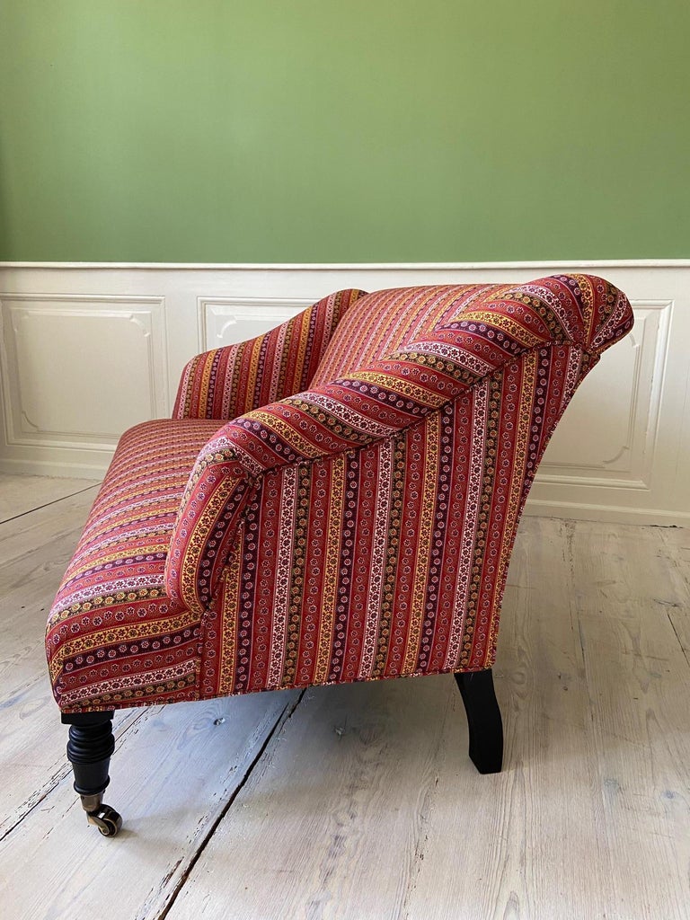 Contemporary Striped Sofa in Customized Upholstery by the Apartment, Belgium For Sale at 1stDibs
