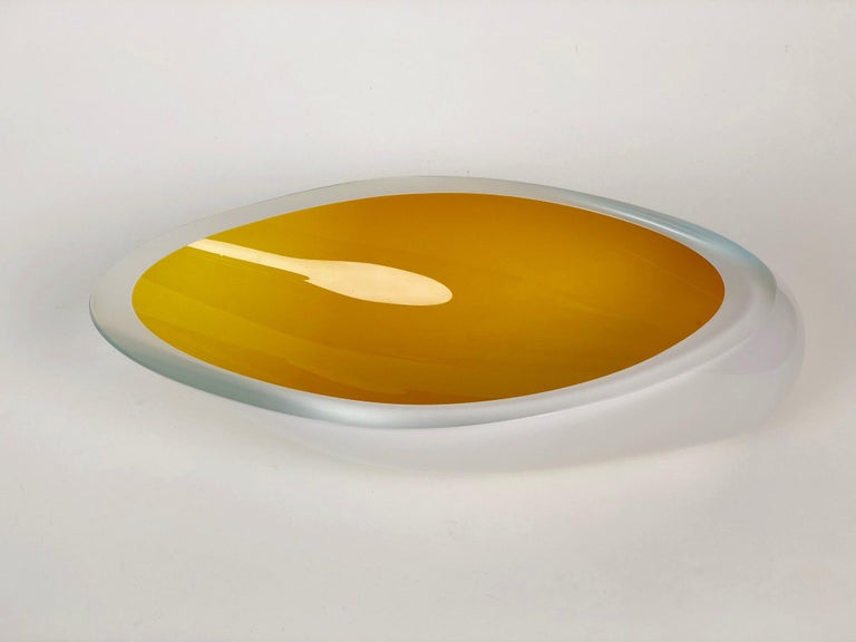 Contemporary Studio Glass Bowl Made in the Czech Republic After 2010 ...