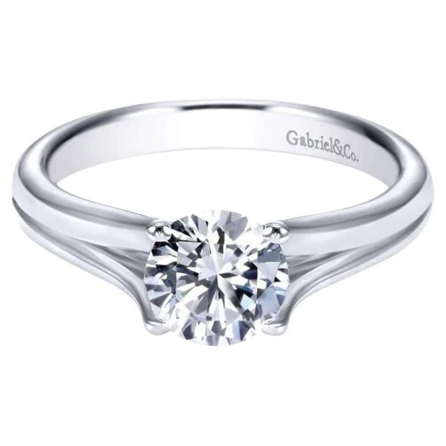 Contemporary Style Diamond Engagement Mounting For Sale at 1stDibs