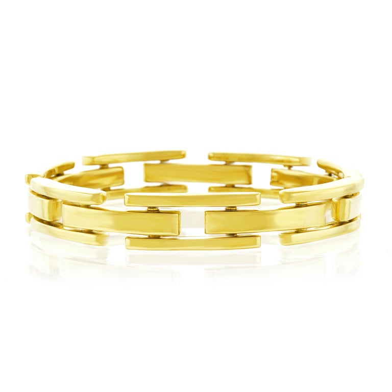 Contemporary Style Gold Bracelet at 1stDibs