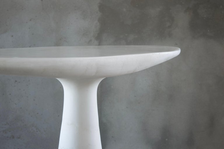 Contemporary, Sustainable White Marbled Salt Console by Roxane Lahidji ...
