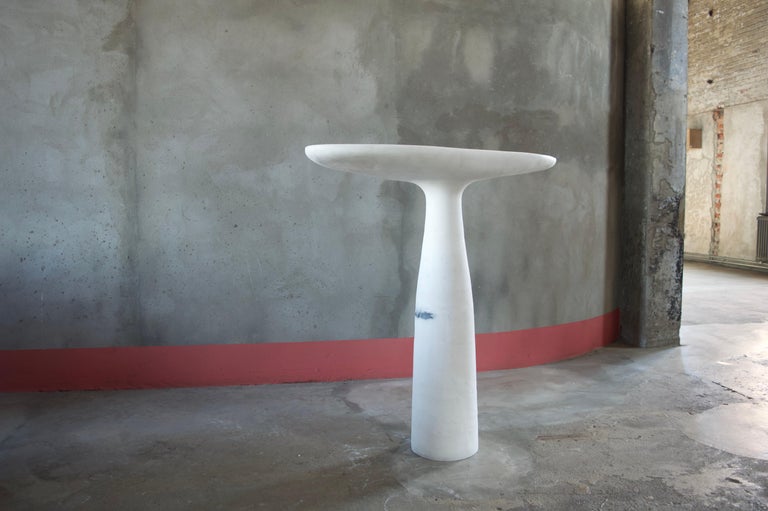 Contemporary, Sustainable White Marbled Salt Console by Roxane Lahidji ...