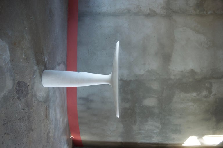 Contemporary, Sustainable White Marbled Salt Console by Roxane Lahidji ...