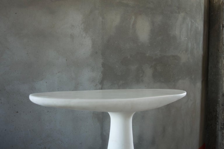 Contemporary, Sustainable White Marbled Salt Console by Roxane Lahidji ...