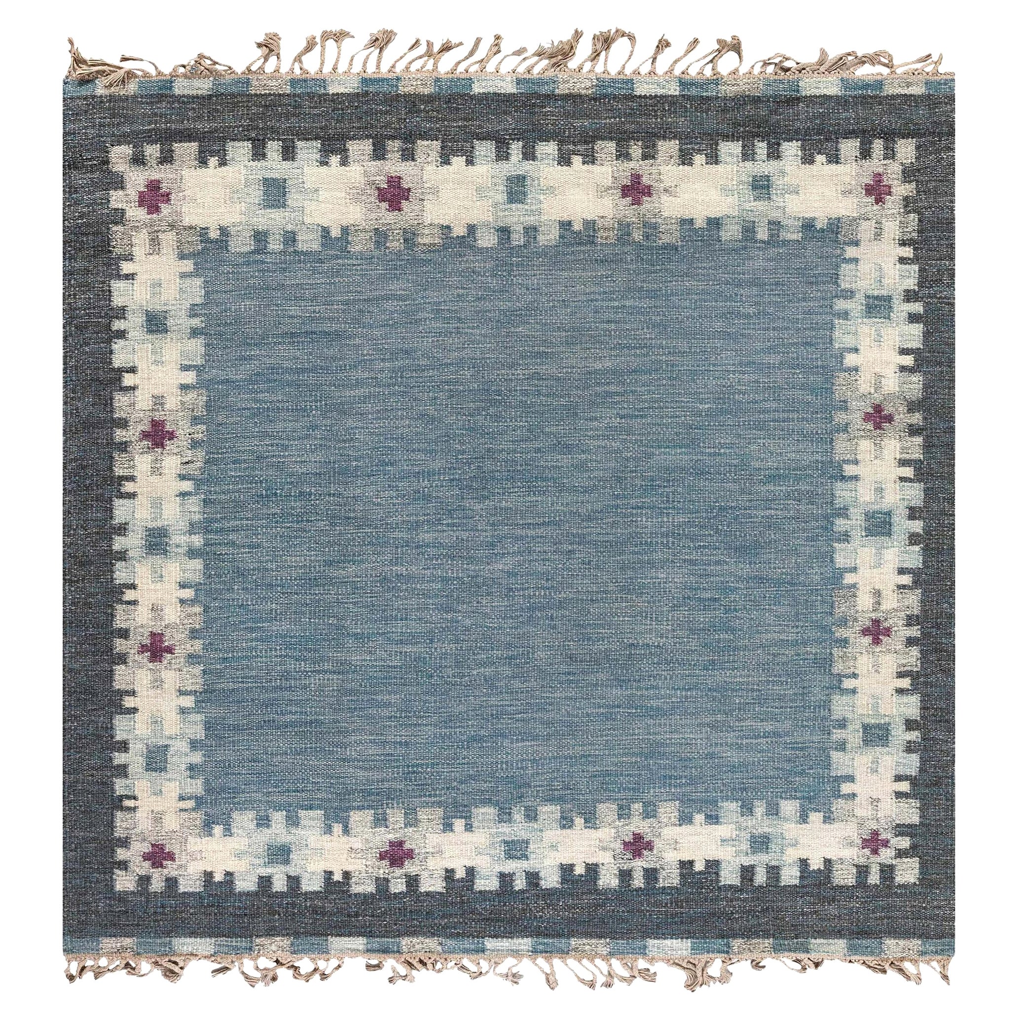 High-Quality Swedish Design Flat-Weave Wool Rug by Doris Leslie Blau ...