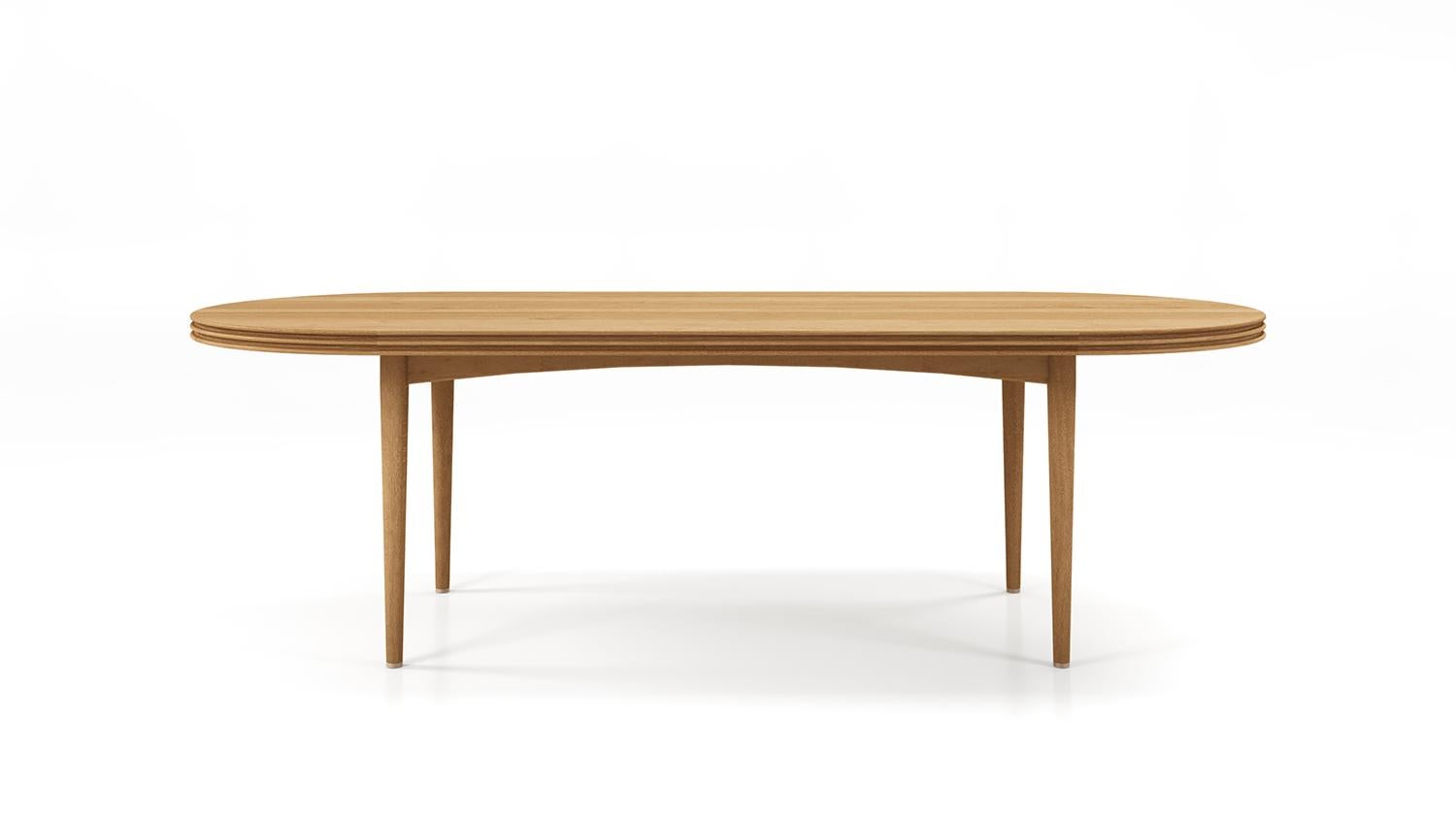 Contemporary Table 'Groove' by DK3, 200cm, Oak, More Wood Finishes For ...