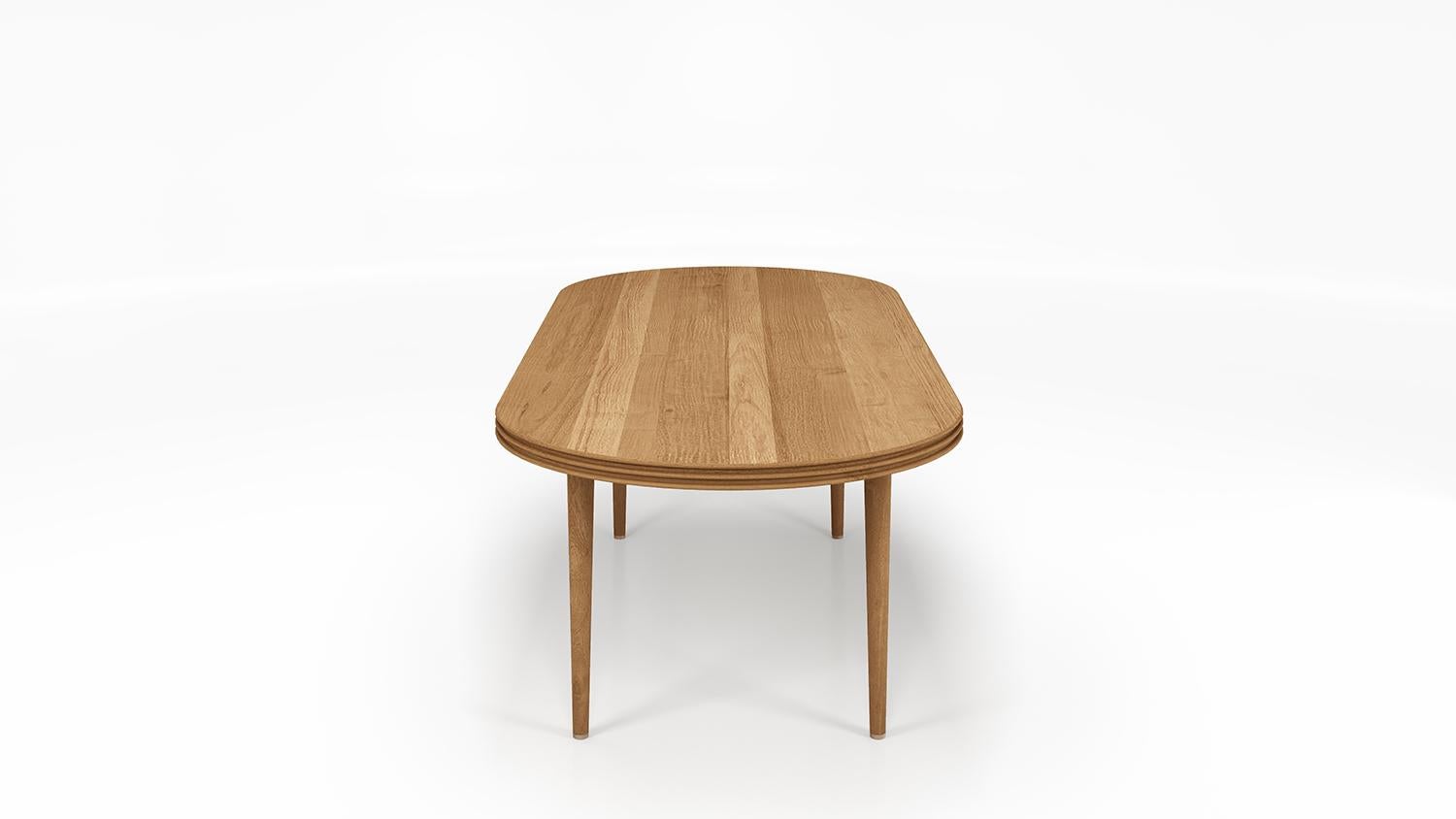 Contemporary Table 'Groove' by DK3, 240cm, Oak, More Wood Finishes For ...