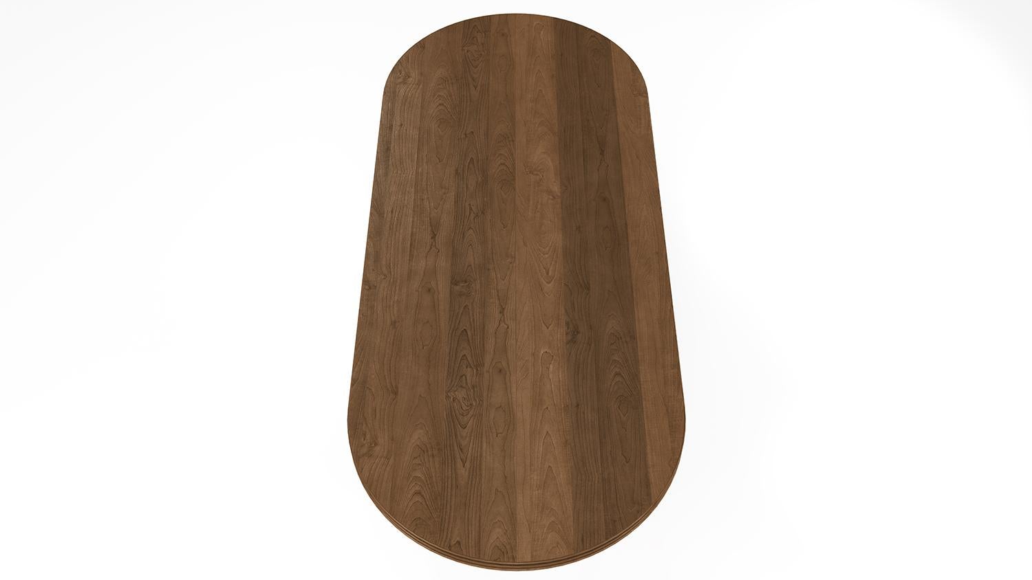 Contemporary Table 'Groove' by DK3, 240cm, Walnut, More Wood Finishes ...