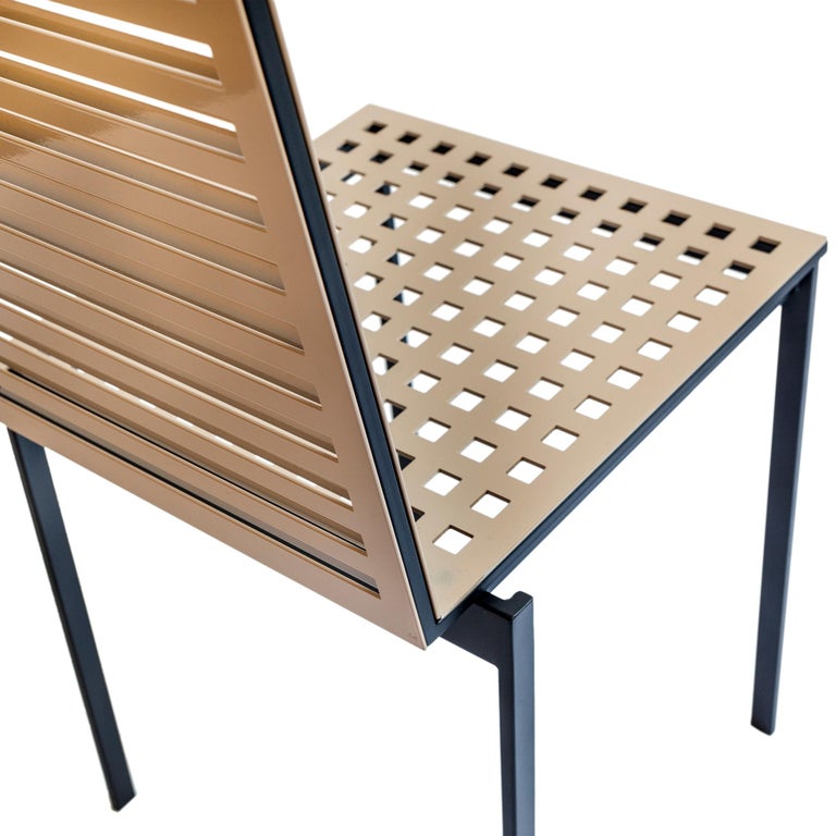 Contemporary Tanit Classic Chair in Beige Colored Aluminum For Sale at ...